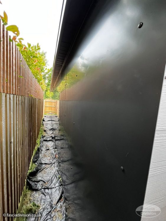 Anthracite fascias and soffits with Hardieplank cladding - Chichester ...