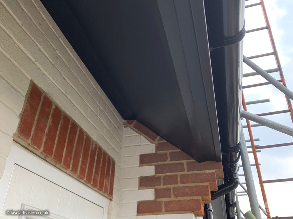 UPVC Black fascias, soffits and guttering installers in Winchester ...